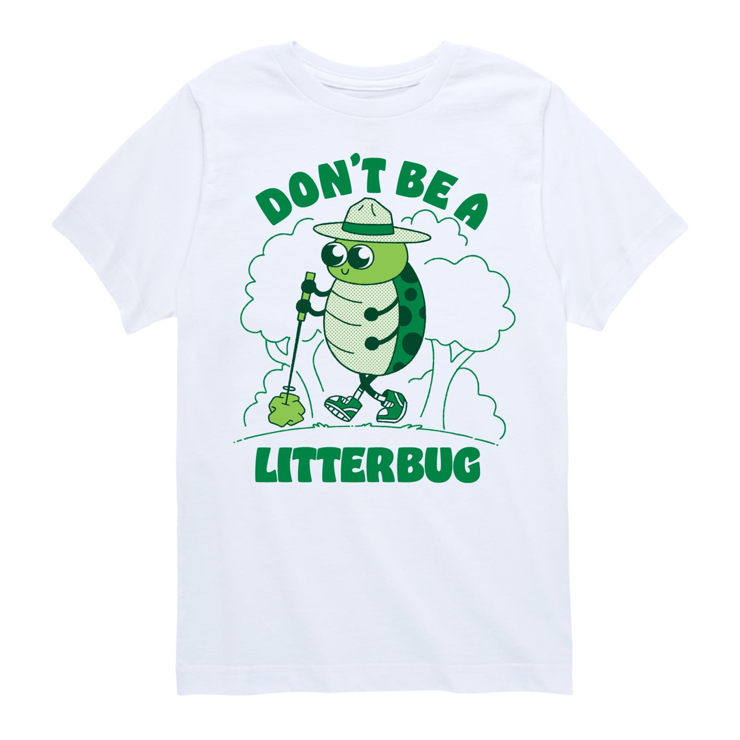 Instant Message - Don't Be A Litterbug - Toddler And Youth Short Sleeve ...