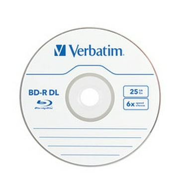 Verbatim BD-R DL 50GB 6X DataLifePlus White Inkjet Hub Printable - Walmart.com