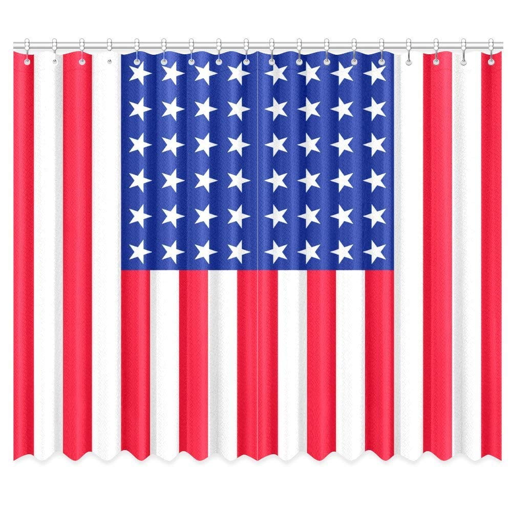 CADecor USA Flag Window Curtain Window Treatments Kitchen Curtains ...