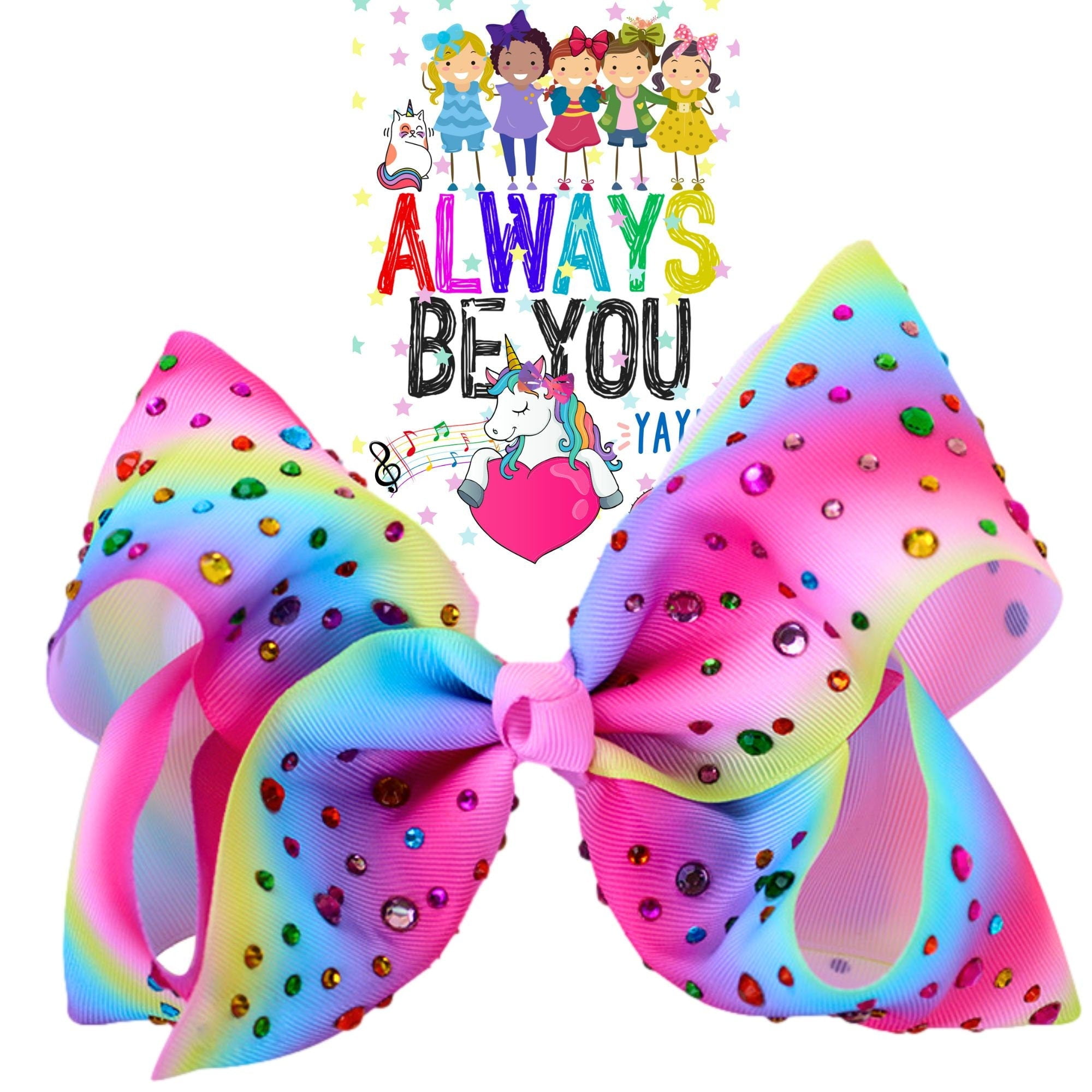 Rhinestone Large 8 Inch Bow, Big Bows For Girls, Jumbo Hair Bow Gift ...