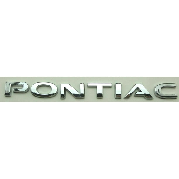 Reproduction Chrome "Pontiac" Trunk Letters Emblem 2005-2006 Pontiac ...