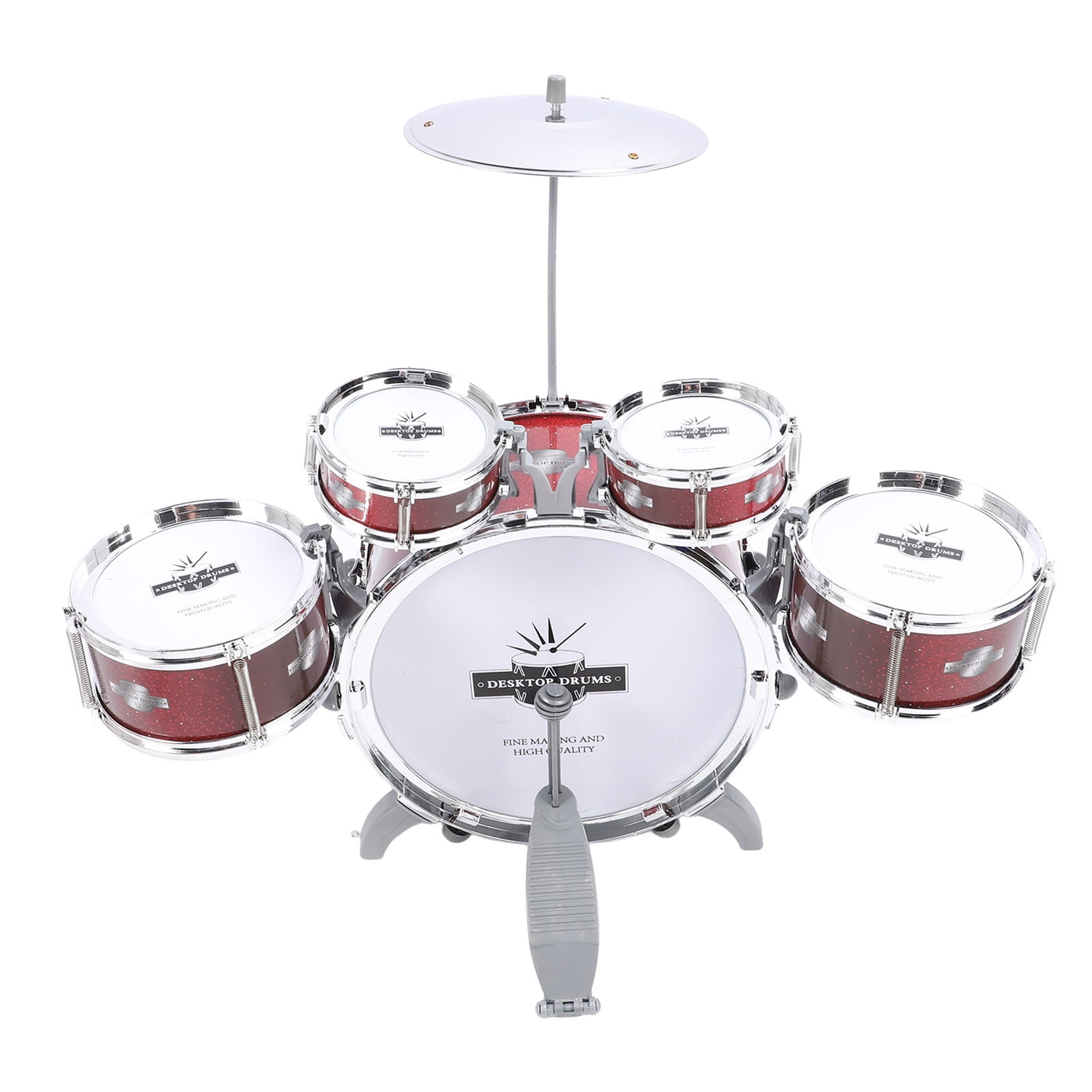 Jazz Drum Set, Educational Kids Drum Set Percussion Musical Instruments ...