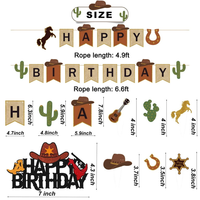 Western Theme Birthday Cards