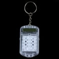 2X Clear Plastic Casing 8 Digits Electronic Mini Calculator W Keychain ...