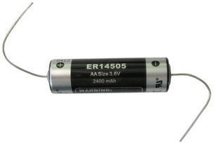 Titus AA Size 3.6V ER14505FAX Lithium Battery With Axial Wire Leads - 4 ...