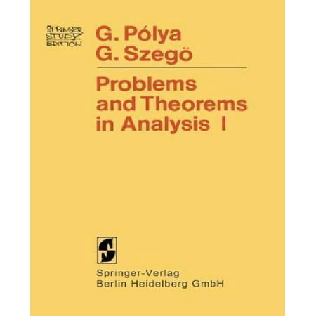 Problems and Theorems in Analysis I: Series, Integral Calculus, Theory of Functions | Walmart Canada