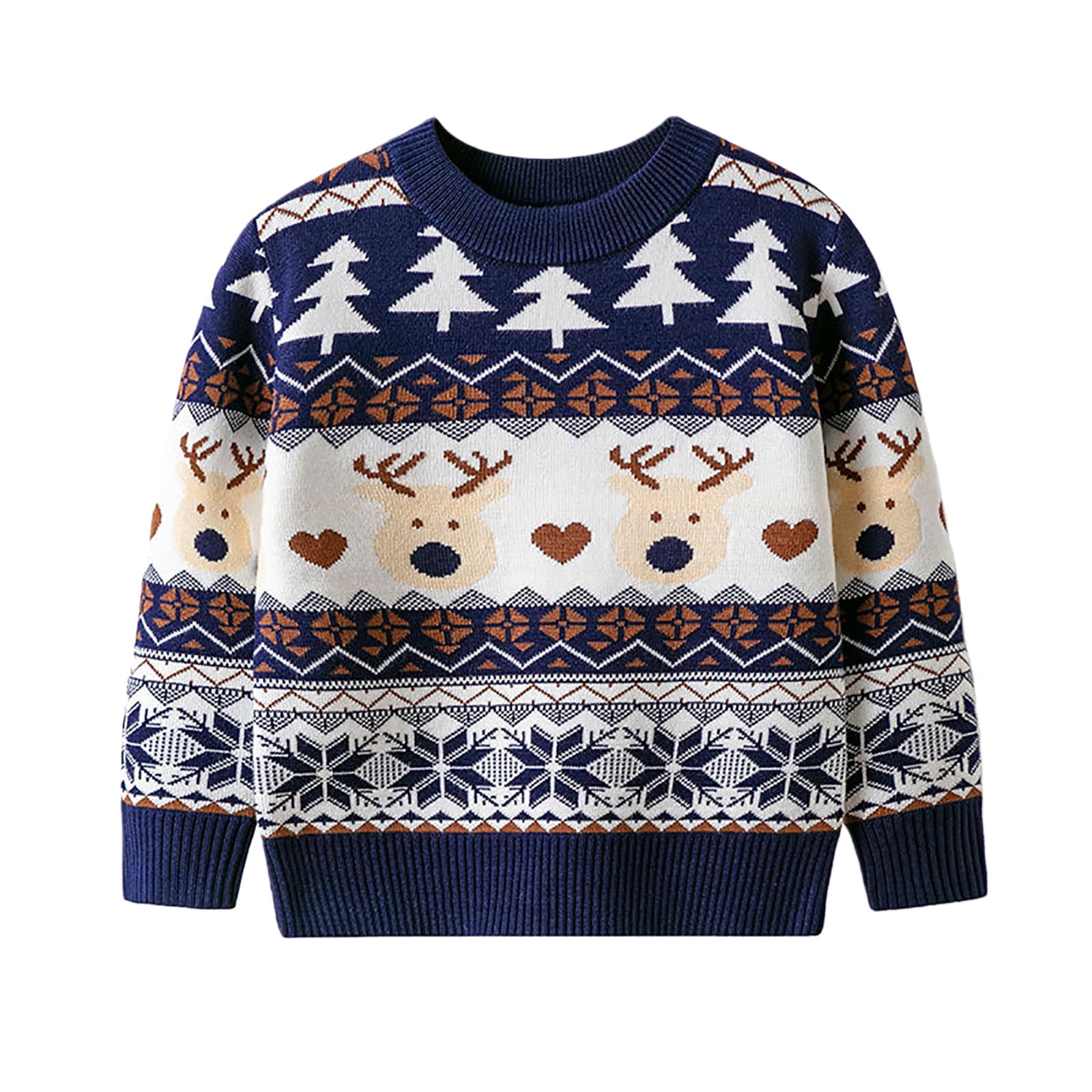 Kids Christmas Sweater, Festive Reindeer-Themed Pullover for Family Fun ...