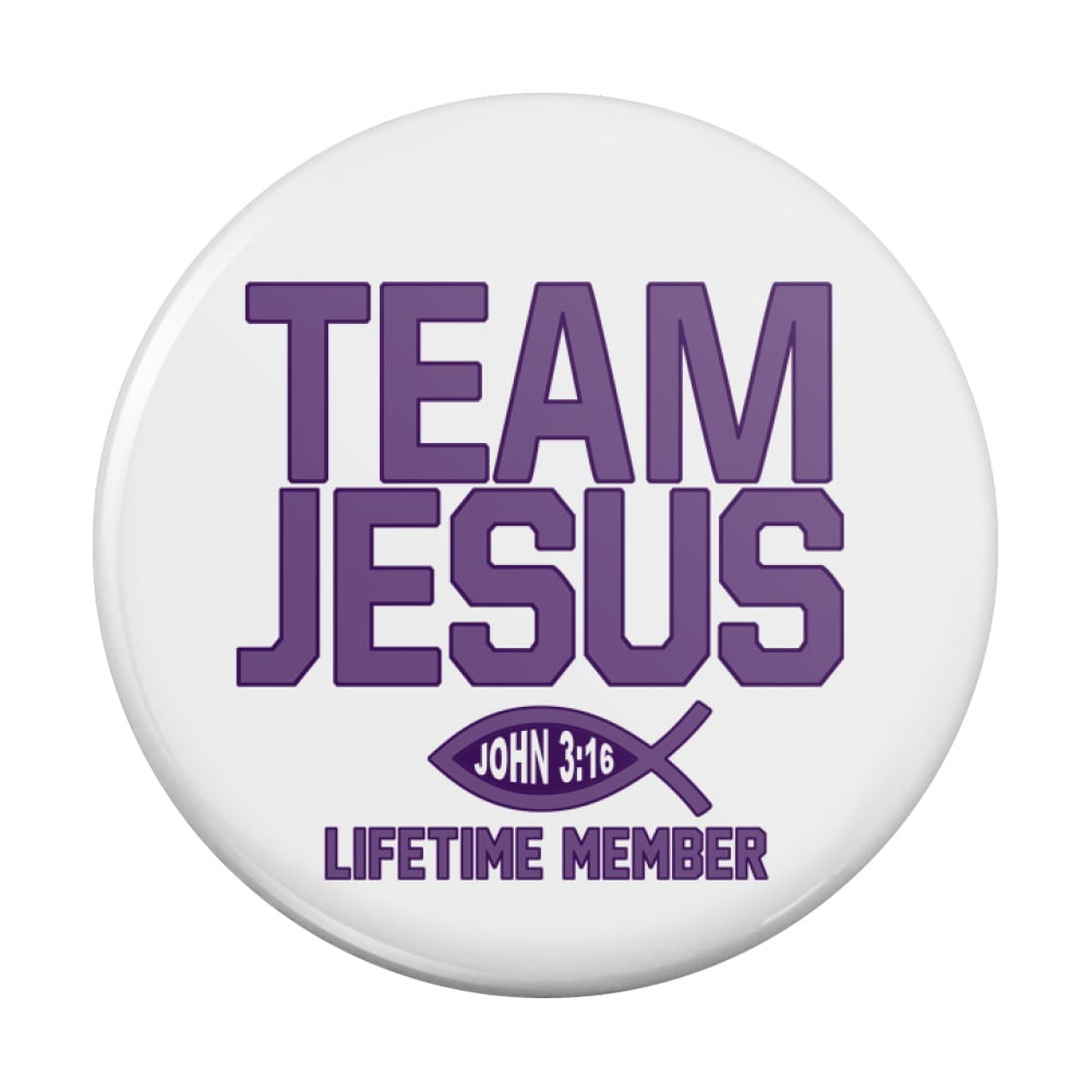 Team Jesus John 3:16 Christian Kitchen Refrigerator Locker Button ...
