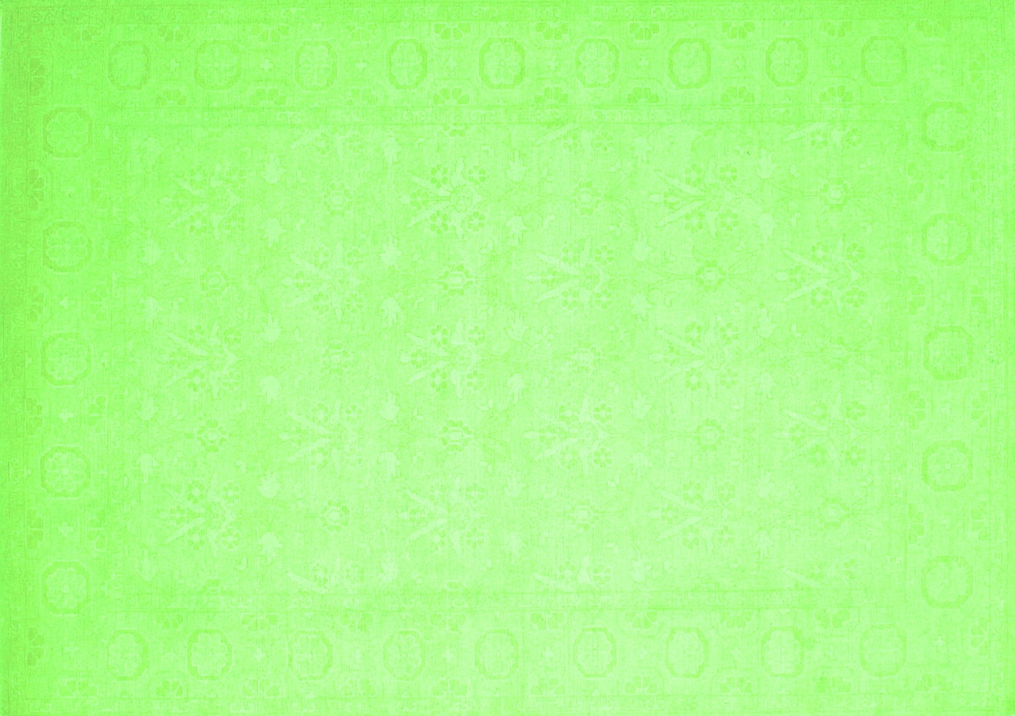 Ahgly Company Indoor Rectangle Solid Green Modern Area Rugs, 2' x 3 ...