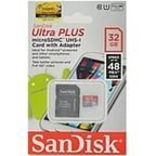 SanDisk Ultra 32GB UHS-I/Class 10 Micro SDHC Memory Card With Adapter ...