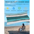 Abstract Wood Grain Sun Shade Sail 6.5'X10' Green White Classic Oil ...