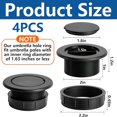 4 Pcs 2 Inch Parasol Umbrella Hole Ring Plug and Cap Set, Thicker Patio ...