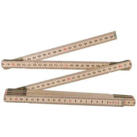 Folding Ruler, 79" / 2m Wooden Folding Ruler with Imperial and Metric ...