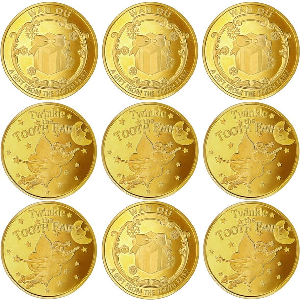 Tooth Fairy Coin Golden Zinc Alloy Coin Reward Collection Coin ...