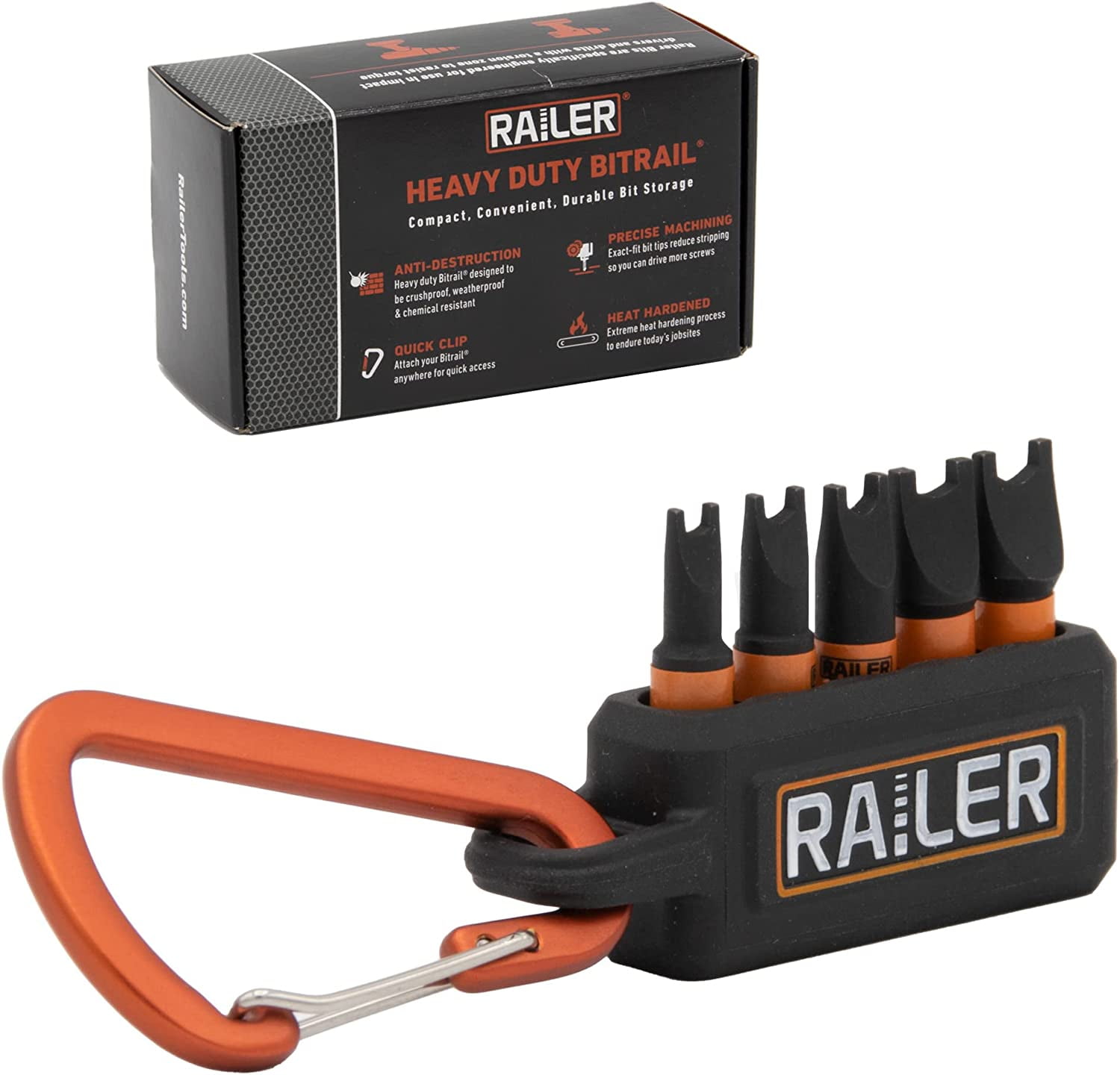 Railer 5PC S2 Steel Spanner Screwdriver Bit Set - 1" Impact Driver Bits ...