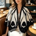 COOLIK Halloween Cosplay Butterfly Knit Cardigan Butterflies Wing Cloak ...