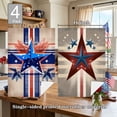 4th of july bathroom hand towels A red white and blue star on a striped ...