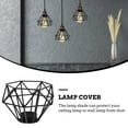 Set of 4 Diamond Lampshade White Ceiling Fan Light Cover Iron Cage ...
