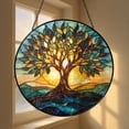 Botanical Tree Glass Style Suncatcher – Home Decor - Walmart.com