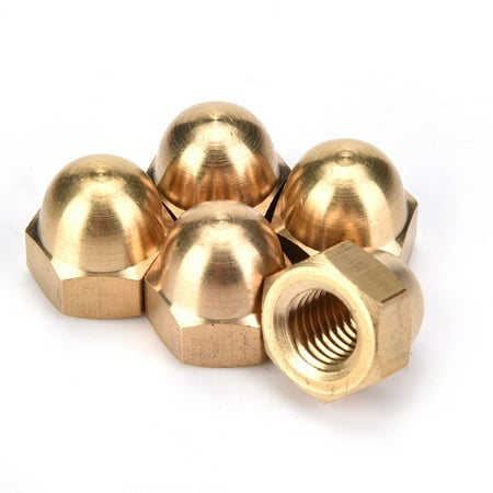 Brass Acorn Nut Kit, Dome Head Lid Hex Nuts Set, Vehicle Fasteners M3 ...