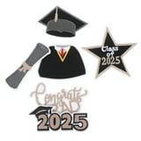 FRCOLOR 6pcs Iron On Embroider Patches Graduation Iron On Applique ...