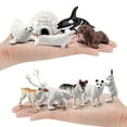 Duety 18pcs Mini Arctic Animal Figures, Polar Bear, Arctic Fox for Kids ...