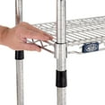 Nexel Adjustable Wire Shelving Unit, 4 Tier, Commercial Dry Storage ...