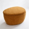 Afuera Living Yellow Chenille 2-Piece Nesting Storage Ottoman Set ...