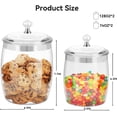 4 Pcs Plastic Cookie Jars with Lid, 128/128/74/74OZ Clear Candy ...