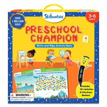 Skillmatics Educational Game - I Can Write, Reusable Activity Mats with ...