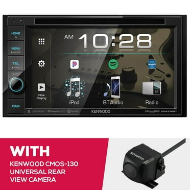 Kenwood DDX5707S 6.8-Inch Double-DIN In-Dash DVD Receiver with Bluetooth, Apple Carplay, Android ...
