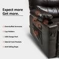 MCombo 25'' Large Power Recliner Chair, Electric Reclining with Massage ...