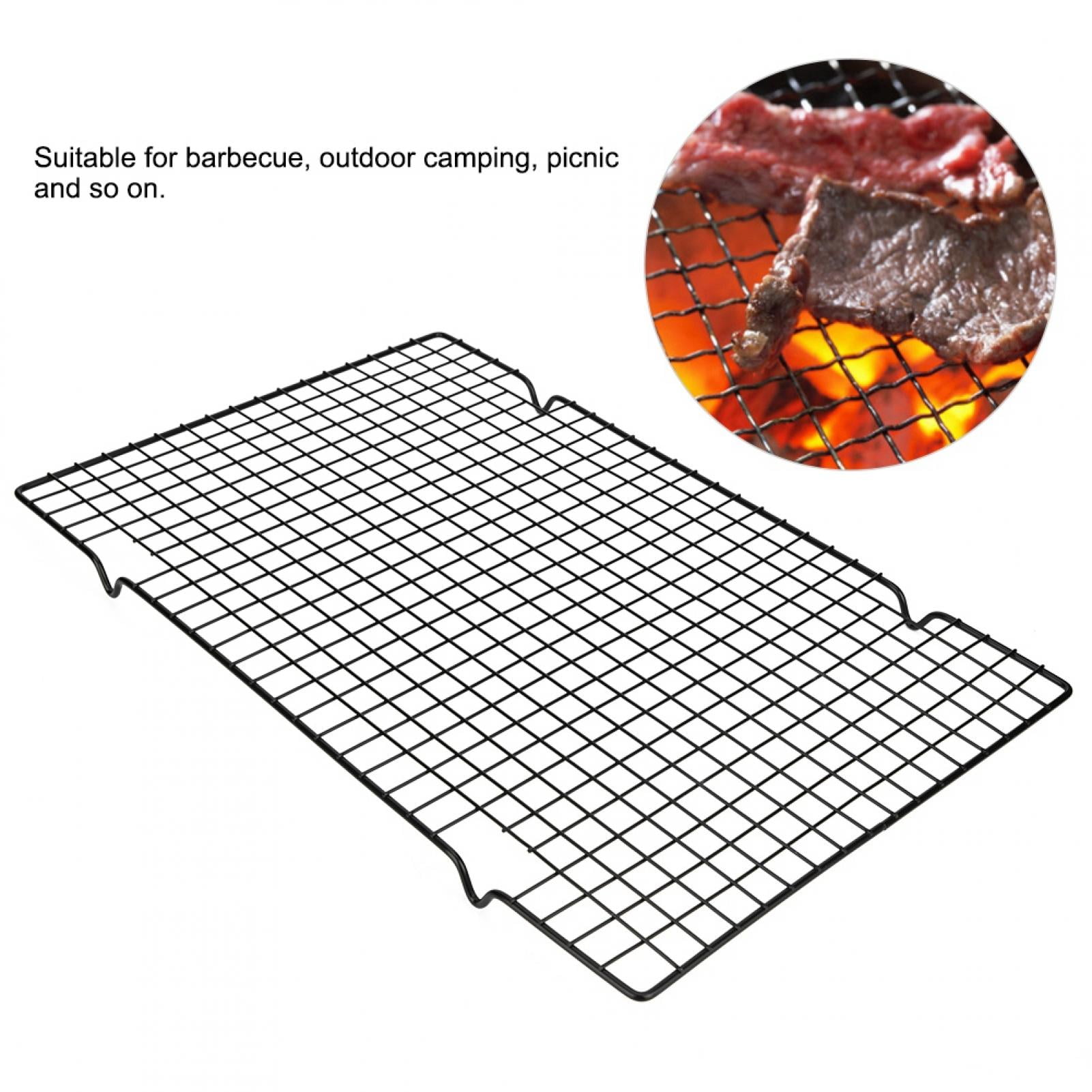 LAFGUR Barbecue Grilled Grid,Rectangle BBQ Wire Mesh Grill Net Barbecue ...