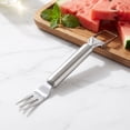 2 in 1 Stainless Steel Watermelon Slicer Fork Easy Cut Serve Enjoy ...