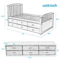 Topcobe Solid Wood Twin Size Bed with Storage, Platform Bed with 6 ... Topcobe Solid Wood Twin Size Bed with Storage, Platform Bed with 6 ...