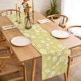 Lemon Yellow Dog Paw Table Runner Modern Geometric Abstract Aesthetics ...