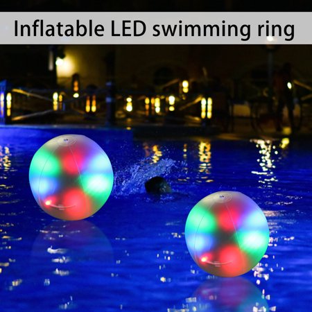 megalia Inflatable Pool Float - LED Swimming Ring / Boards Raft / Beach ...