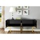Meridian Furniture Beth Solid Wood Sideboard/Buffet in Black Lacquer ...