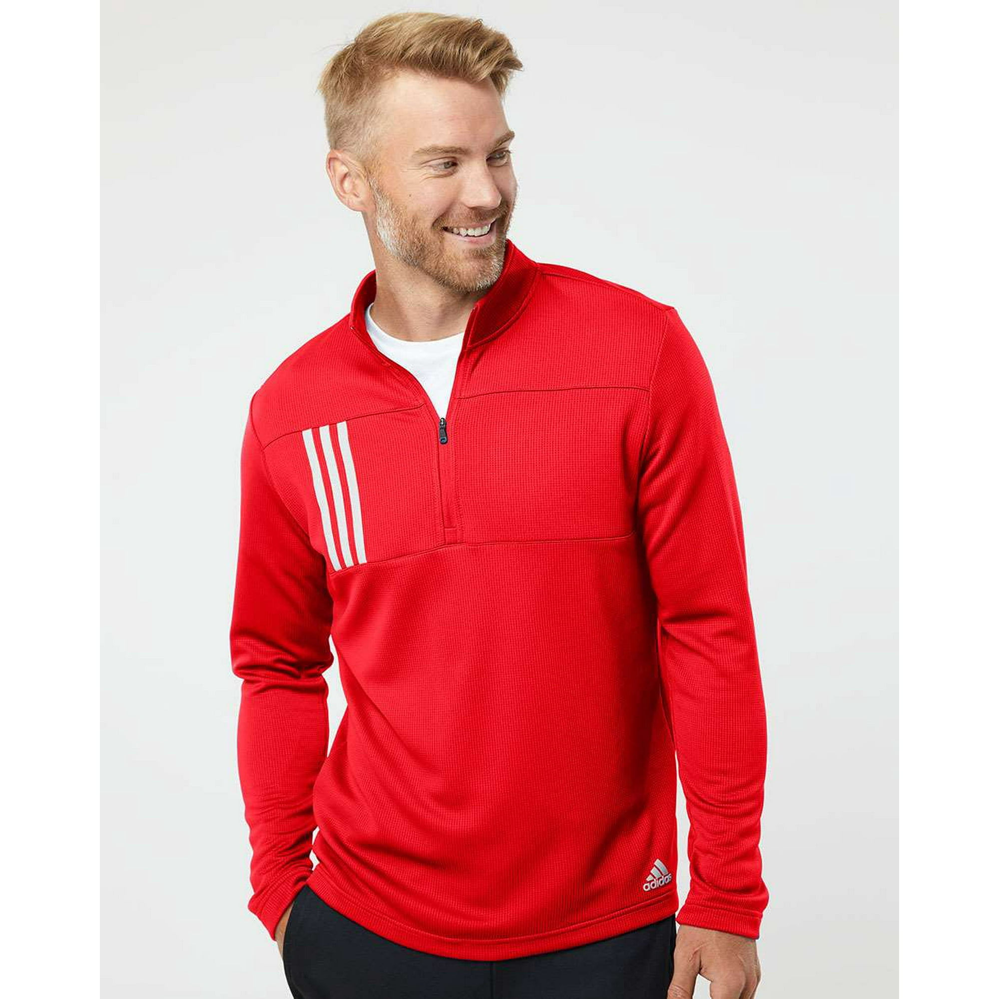 Click here for Adidas 3-Stripes Double Knit Quarter-Zip Pullover... prices