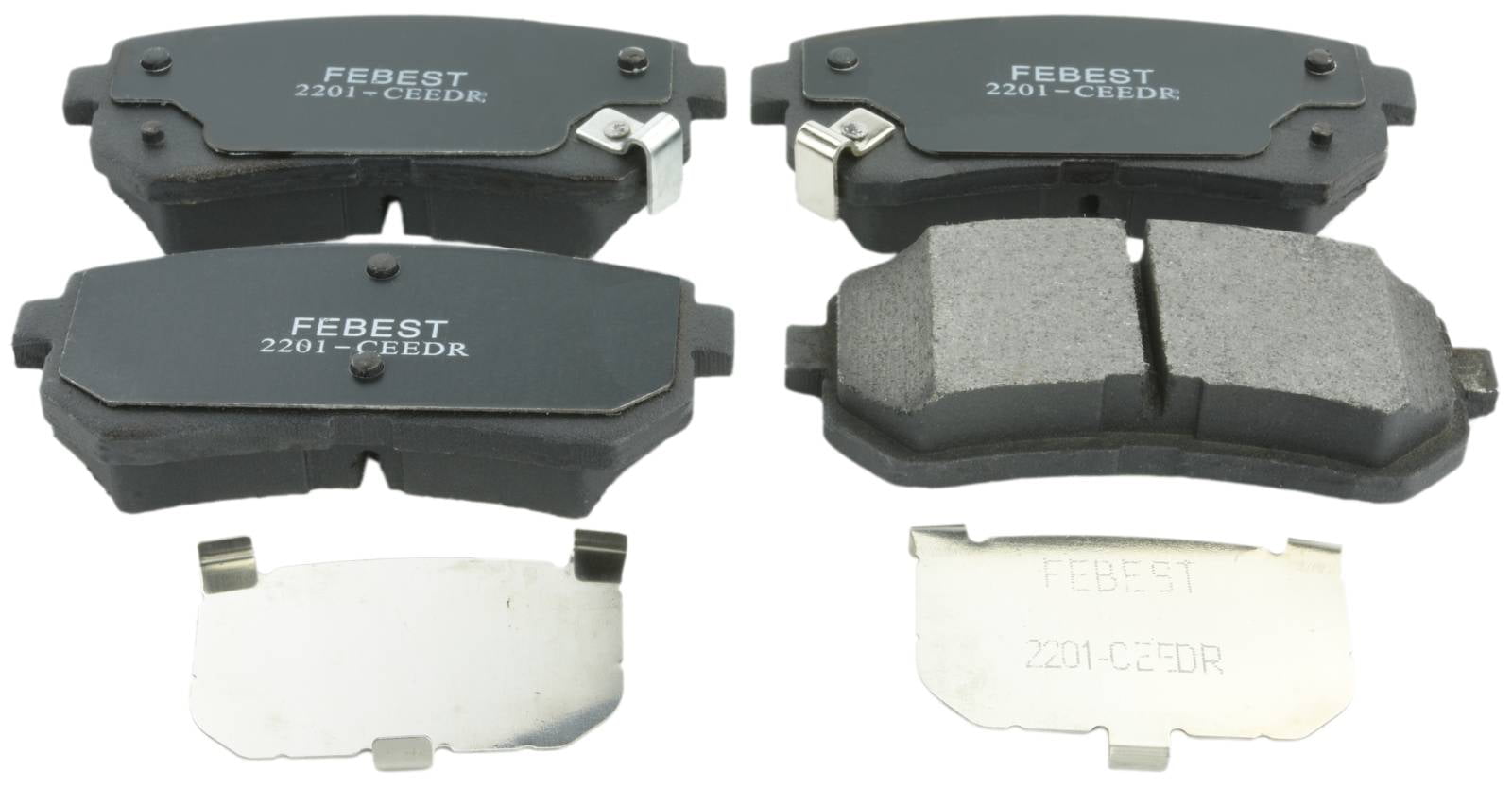 Febest PAD KIT, DISC BRAKE, REAR - KIT # 2201-CEEDR OEM 58302-1HA00 ...