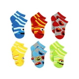 Sesame Street Toddler Boys 6 Pack Elmo & Cookie Monster Socks Set ...