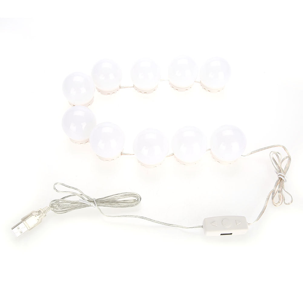 Luces LED, Vanity LED Espejo de maquillaje Cadena de luces Bombilla ...