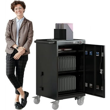 Pouseayar B30PLUS Mobile Charger Cart for Multiple Computers, 30-Device ...