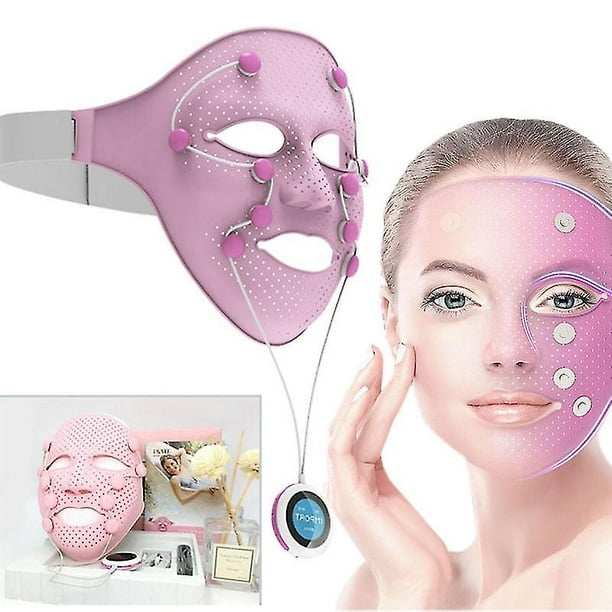 Electric Ems Vibration Beauty Massager Facial Spa Face Mask Chin Cheek ...