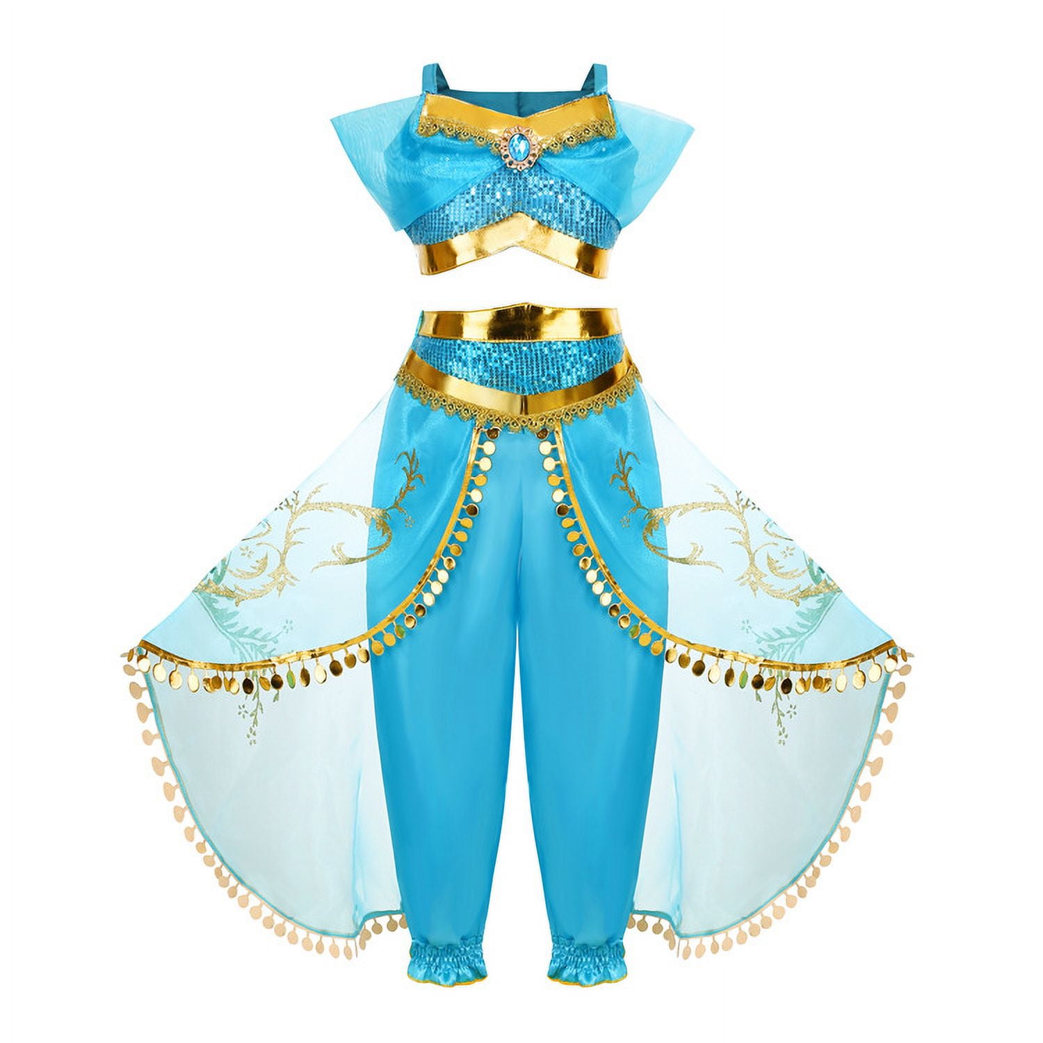 Traje de actuación de dos piezas de la princesa Jasmine Jasmine de ...
