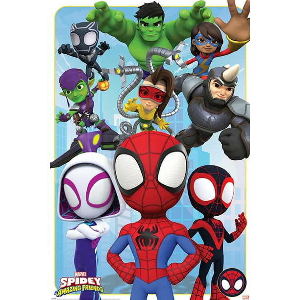 Spidey And His Amazing Friends - Marvel Poster (Spider-Man) (Size: 24 ...