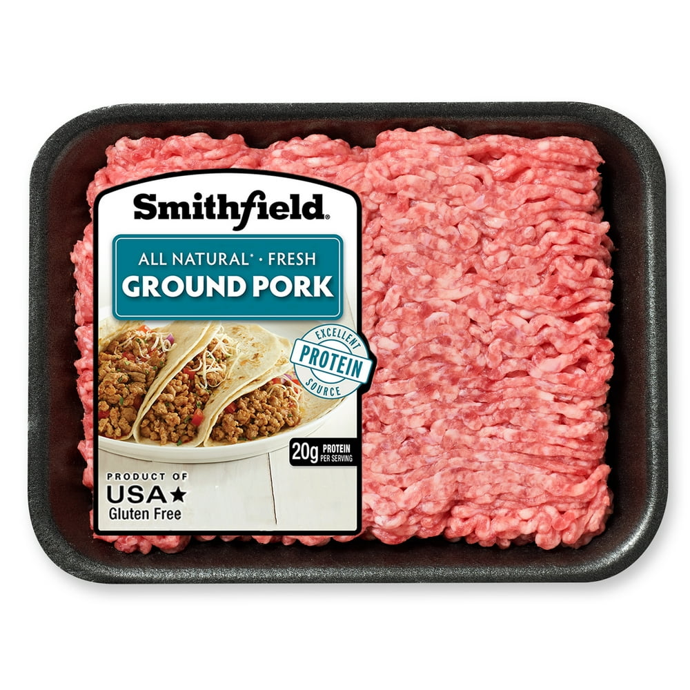 Smithfield All Natural Fresh Ground Pork, 1.5 lb - Walmart.com ...