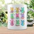 Cute Teacher Bunny Rabbit Reading Easter Bunnies Book Lovers Coffee ...