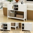 Entryway Table with 2 Doors, Console Sofa Table with Storage & Shelf ...