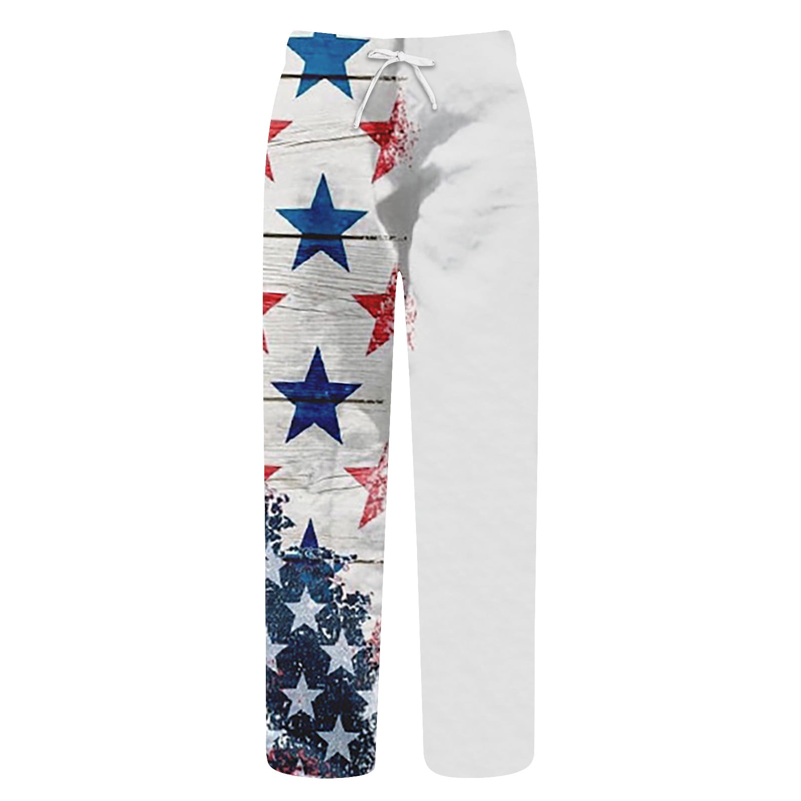 SEMIMAY Men American Flag Patriotic Pants For Men 4th Of July Hippie ...